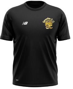 Quarndon Cricket Club New Balance Training Shirt Black Jnr | Owzat ...
